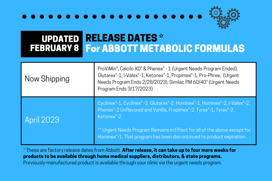 Abbott 2/8/2023 – The Effects of the Formula Shortage on the Metabolic ...